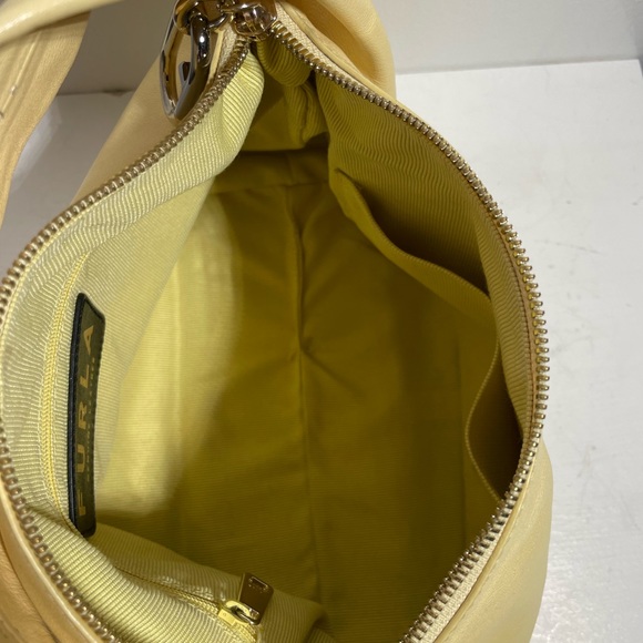 Furla | Bags | Furla Ginger Small Hobo Bag In Yellow Leather | Poshmark